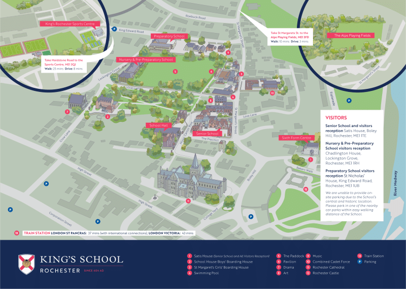 School Map & Virtual Tour | King's School Rochester